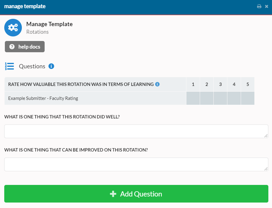Feedback on a Rotation or Service - myTIPreport Help