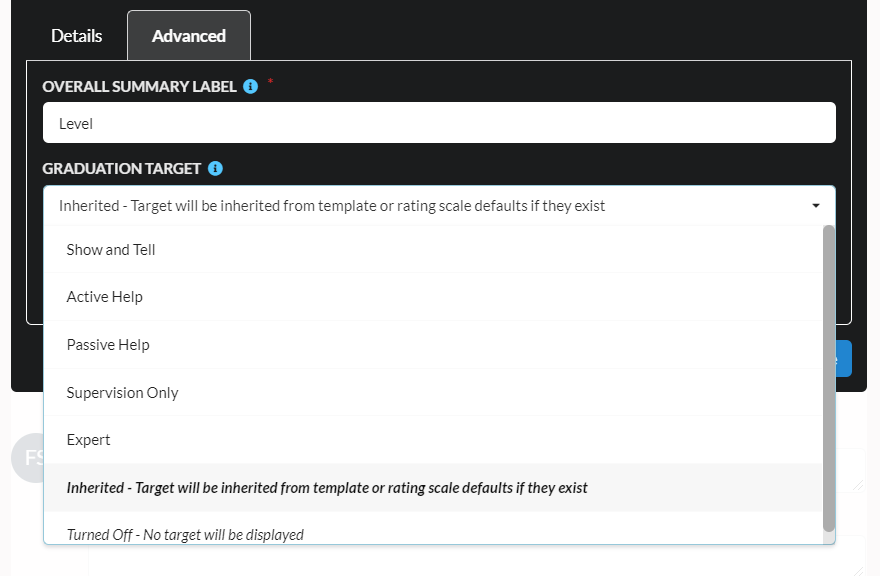Graduation Targets - myTIPreport Help
